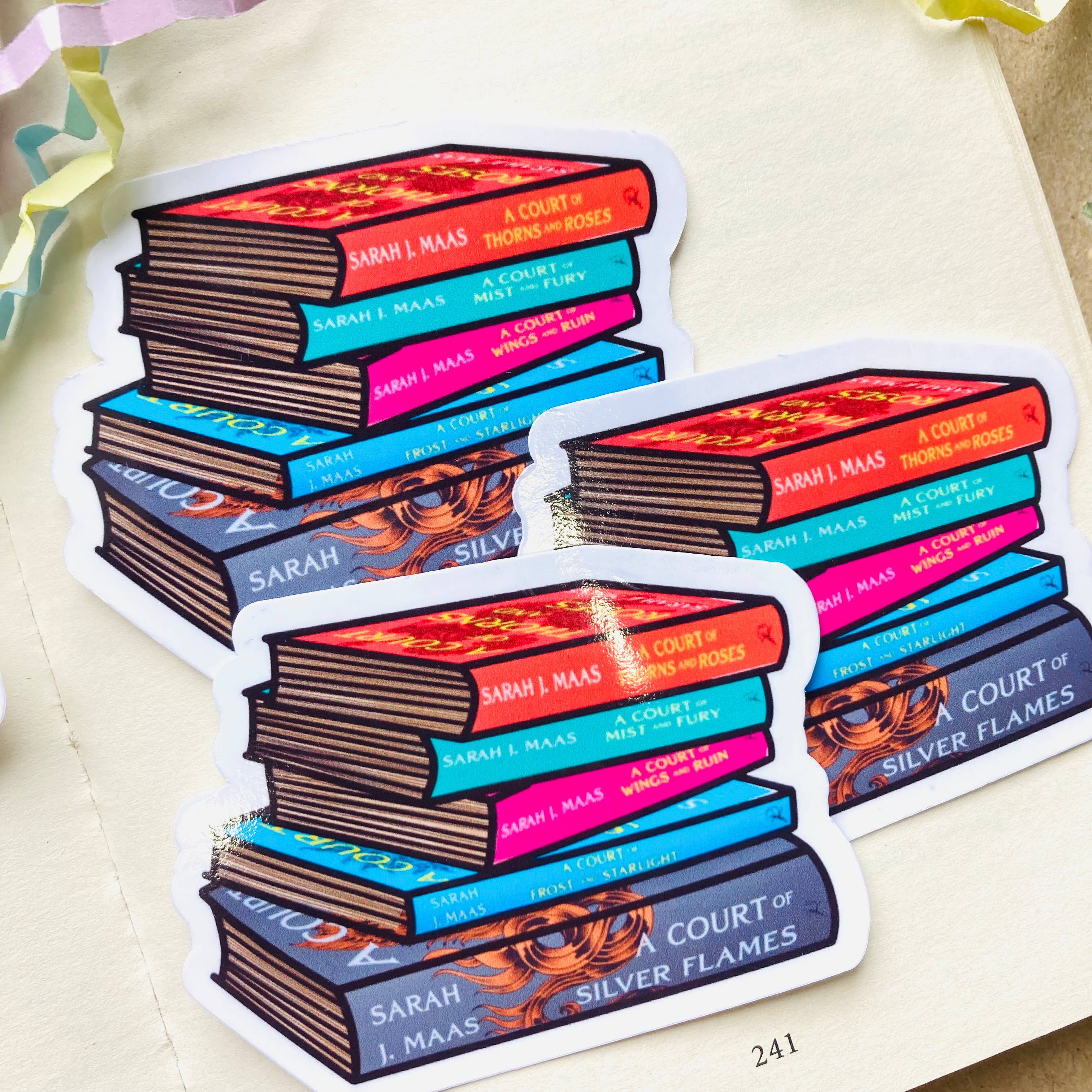 ACOTAR Book Stack Dye Cut sticker – The Chapter Co